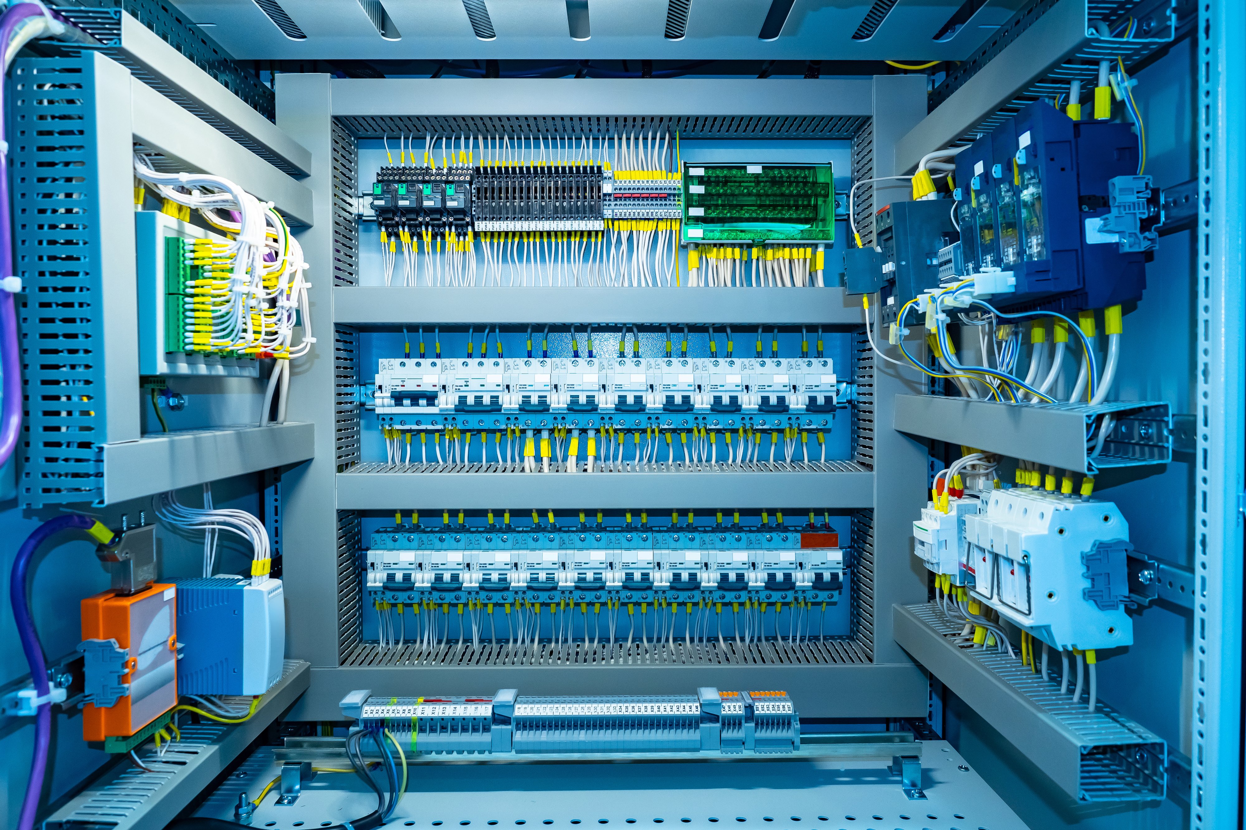 control panel, power distribution and electricity